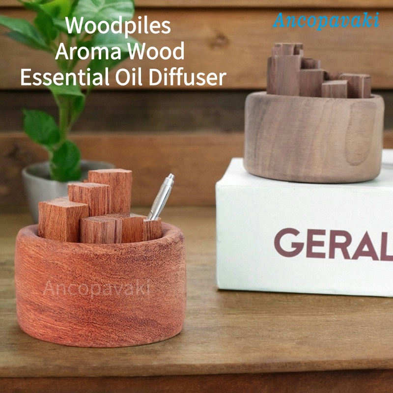 Woodpiels Natural Wood Diffuser Wood of Walnut Rosewood Beech for Home ...