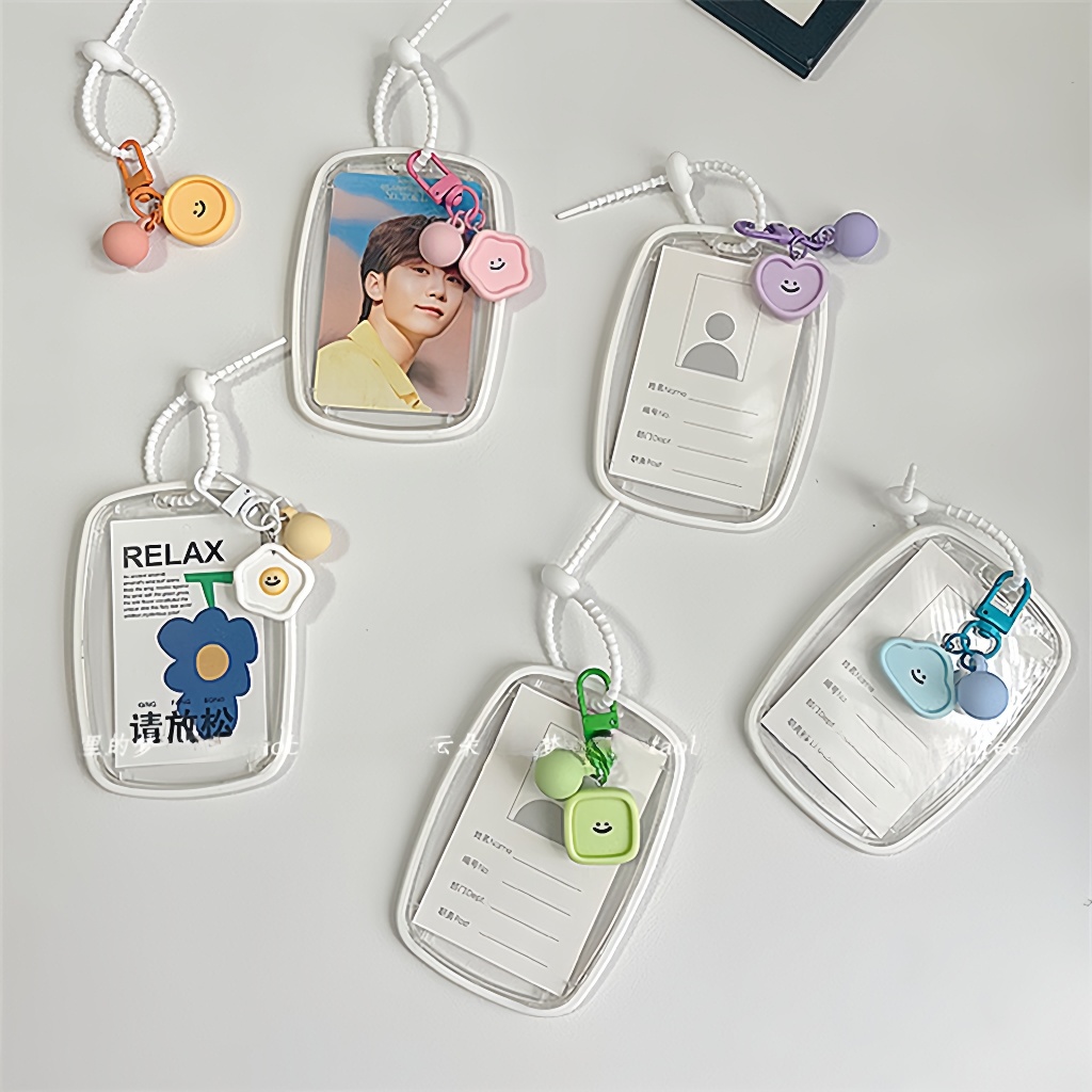 Transparent Access Control Card Case Electric Car Key Card Cover Campus ...