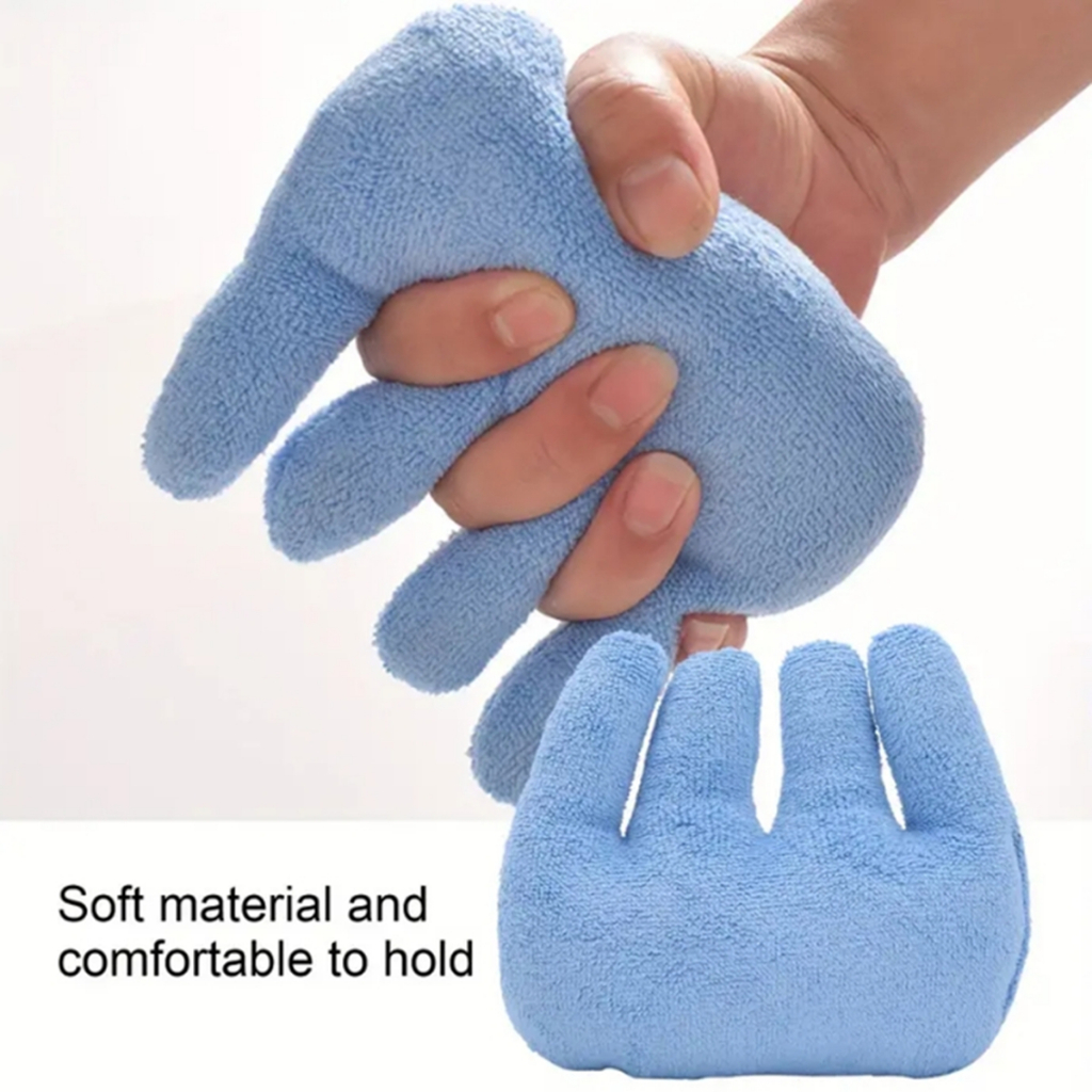 Blue Hand Rehabilitation Grip Cushion with Finger Separators | Shopee ...