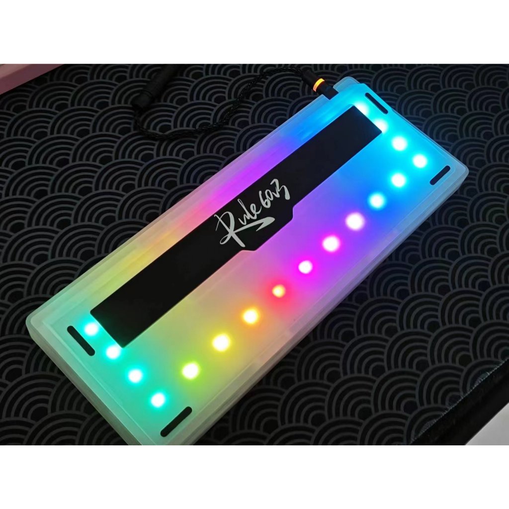 RULE60v3 HHKB/WKL/WK Layout Single/Tri Mode CNC Acrylic Ball Structure ...