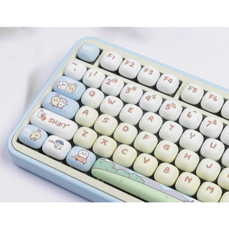 【Keycap Only】Chiikawa Keycap 140 Keys MOG Profile PBT Sublimation For ...