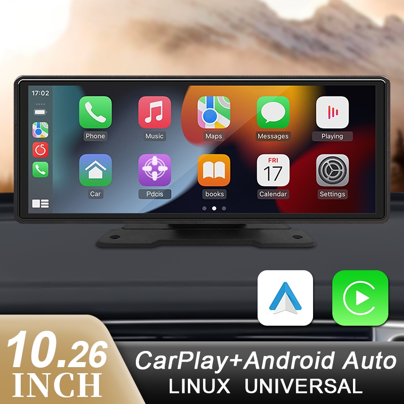 Car Radio 9.3” Portable CarPlay Multimedia Android Auto Video Player ...
