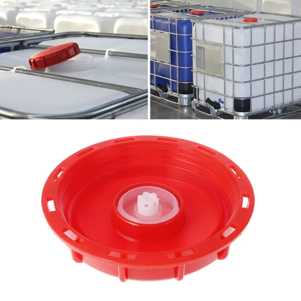 275-330 Gallon IBC Tote Tank Cover Lid Cap 163mm Breath Water Watering ...