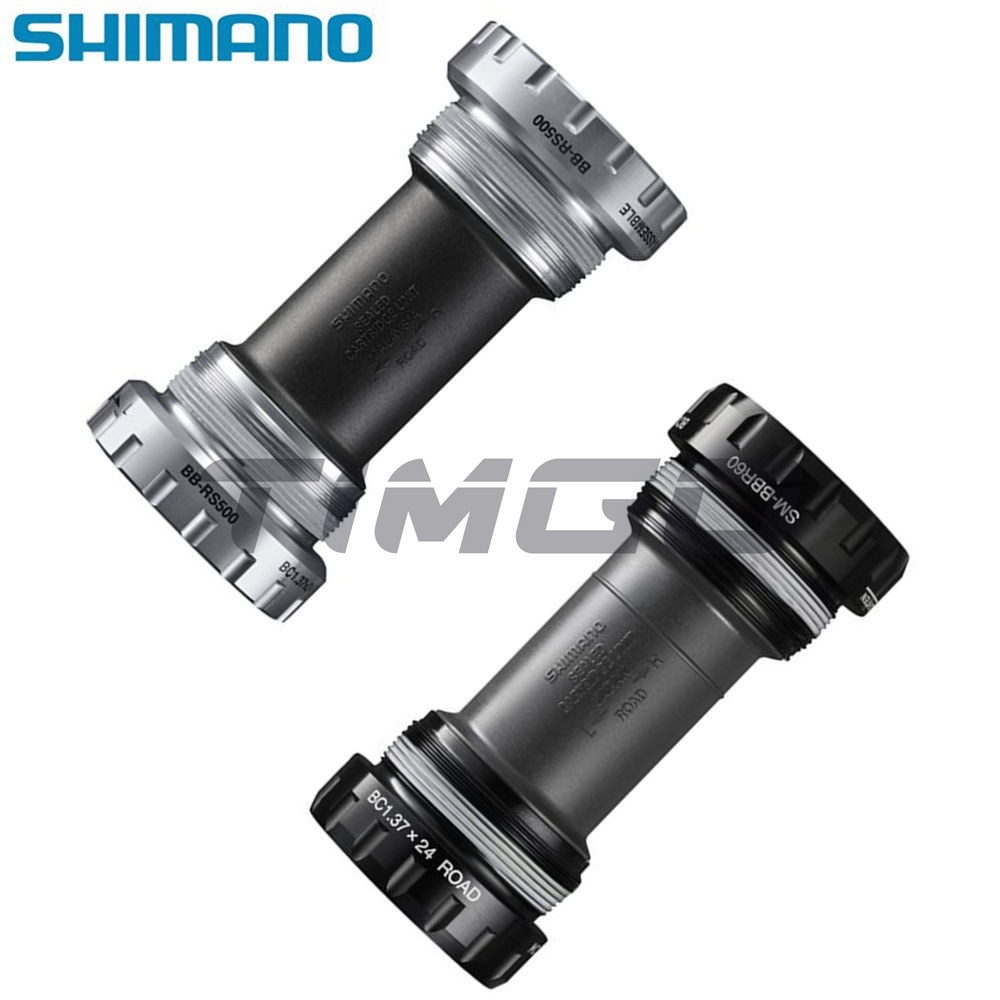Shimano Tiagra Ultegra 105 BB-RS500 SM-BBR60 2-Piece Hollowtech II Road Bike Bottom Bracket BSA ...