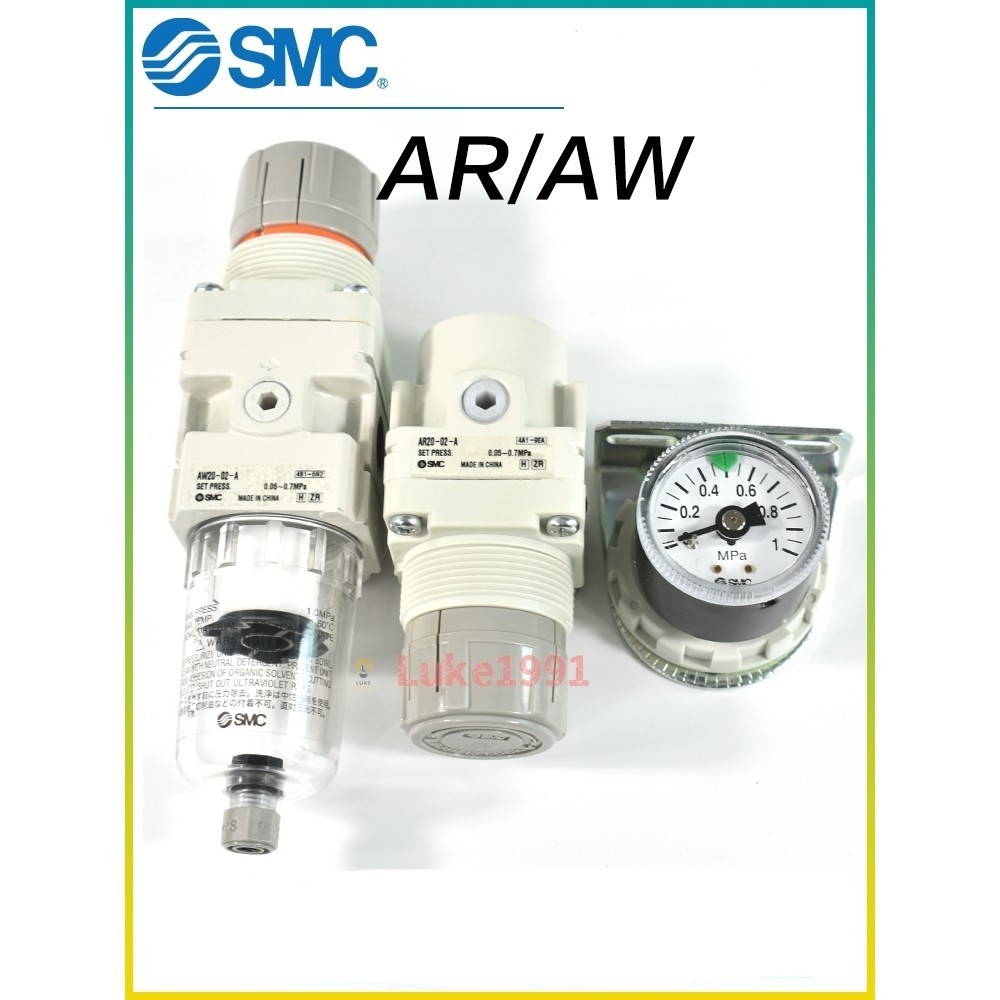 Smc Air Filter AW20-02BG-A Pressure Regulating Valve AR/AW10/20/30/40 ...