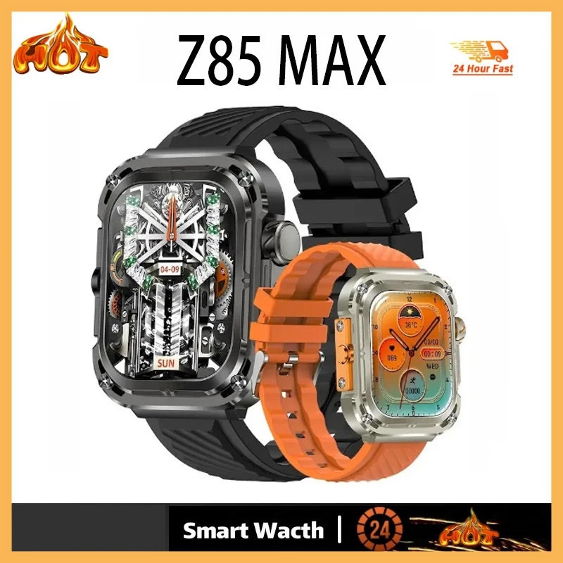 Z85 Max NEW 2024 Kiblat Function Smart Watch Square Screen Waterproof Compass NFC Heart Rate ...