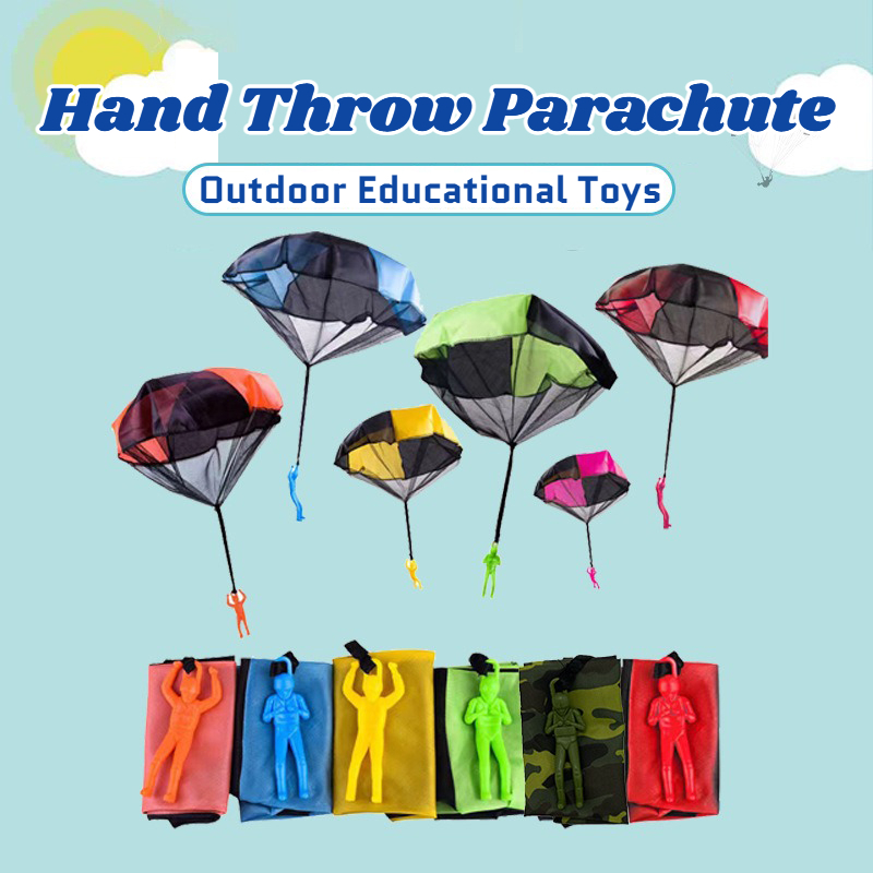 [COD] Hand Tossing Soldier Parachute Toys Air Parachutes Mini Airborne ...