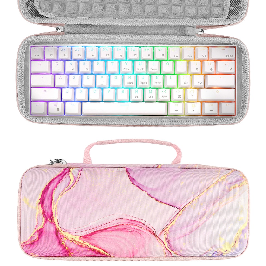 Geekria Keyboard Case for 60% Compact 61-Key Keyboards, Hard Shell ...