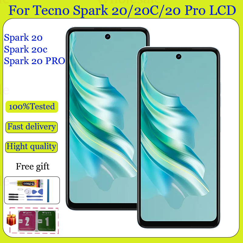 Original For Tecno Spark 20 Spark 20C Spark 20 Pro LCD Display Touch Screen Replacement | Shopee ...