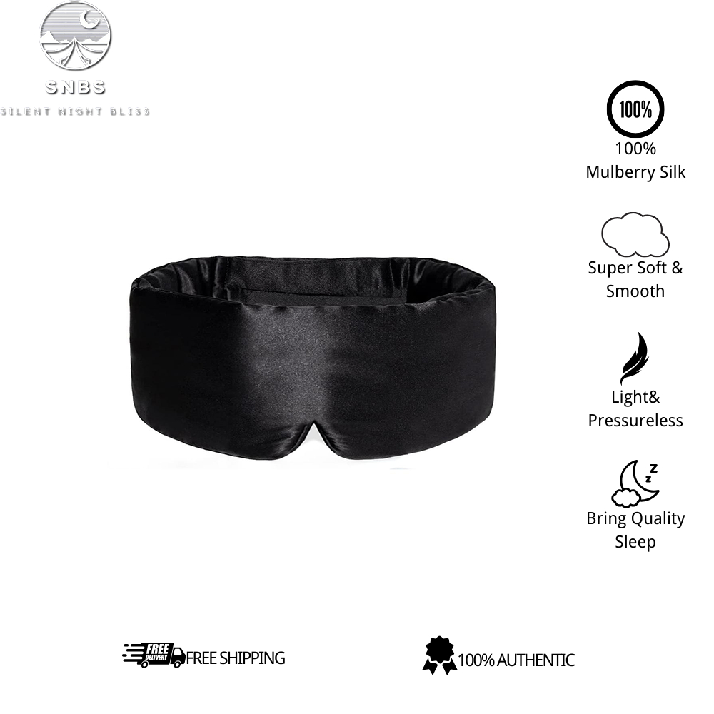 100% natural silk eye mask for men and women soft pressure-free cooling ...