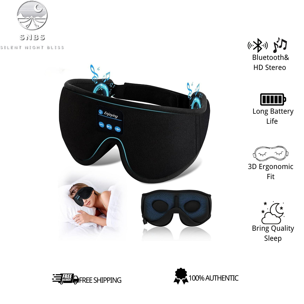 Sleep Headphones, 3D Sleep Mask Bluetooth Wireless Music Eye Mask ...