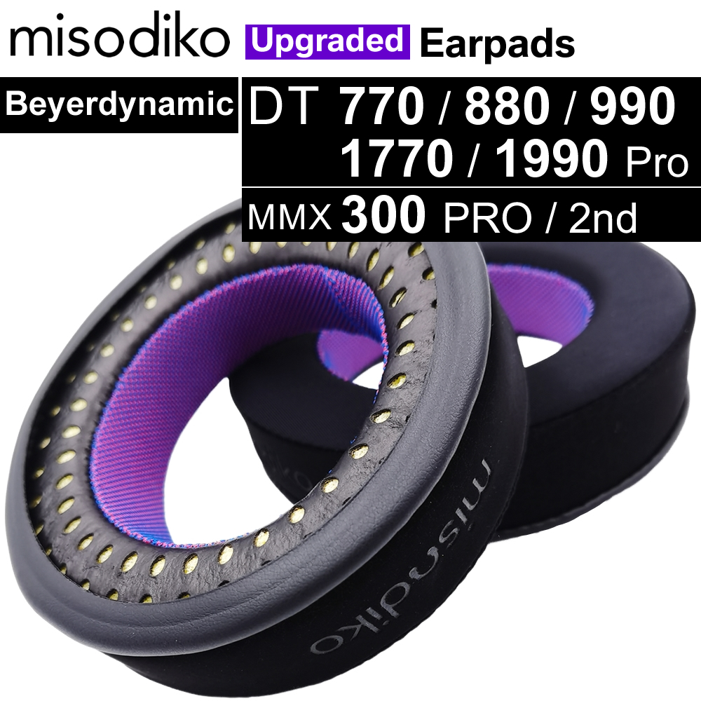 misodiko Upgraded Earpads Replacement for Beyerdynamic DT 770 / 880 / 990 / 1770 / 1990 Pro ...