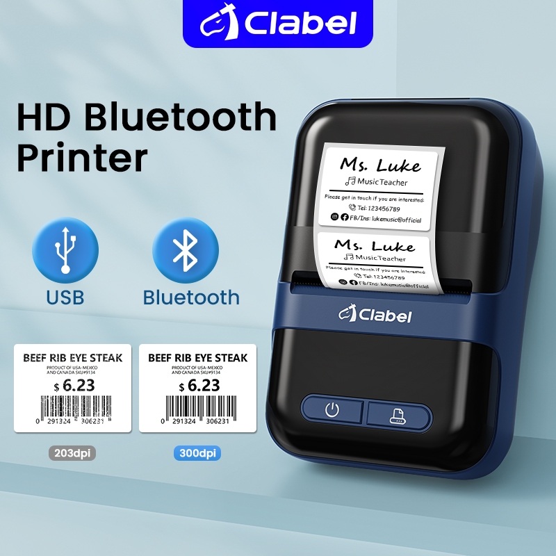 CLABEL 230B HD Thermal Printer, Mini Sticker Printer, Label Printer For ...