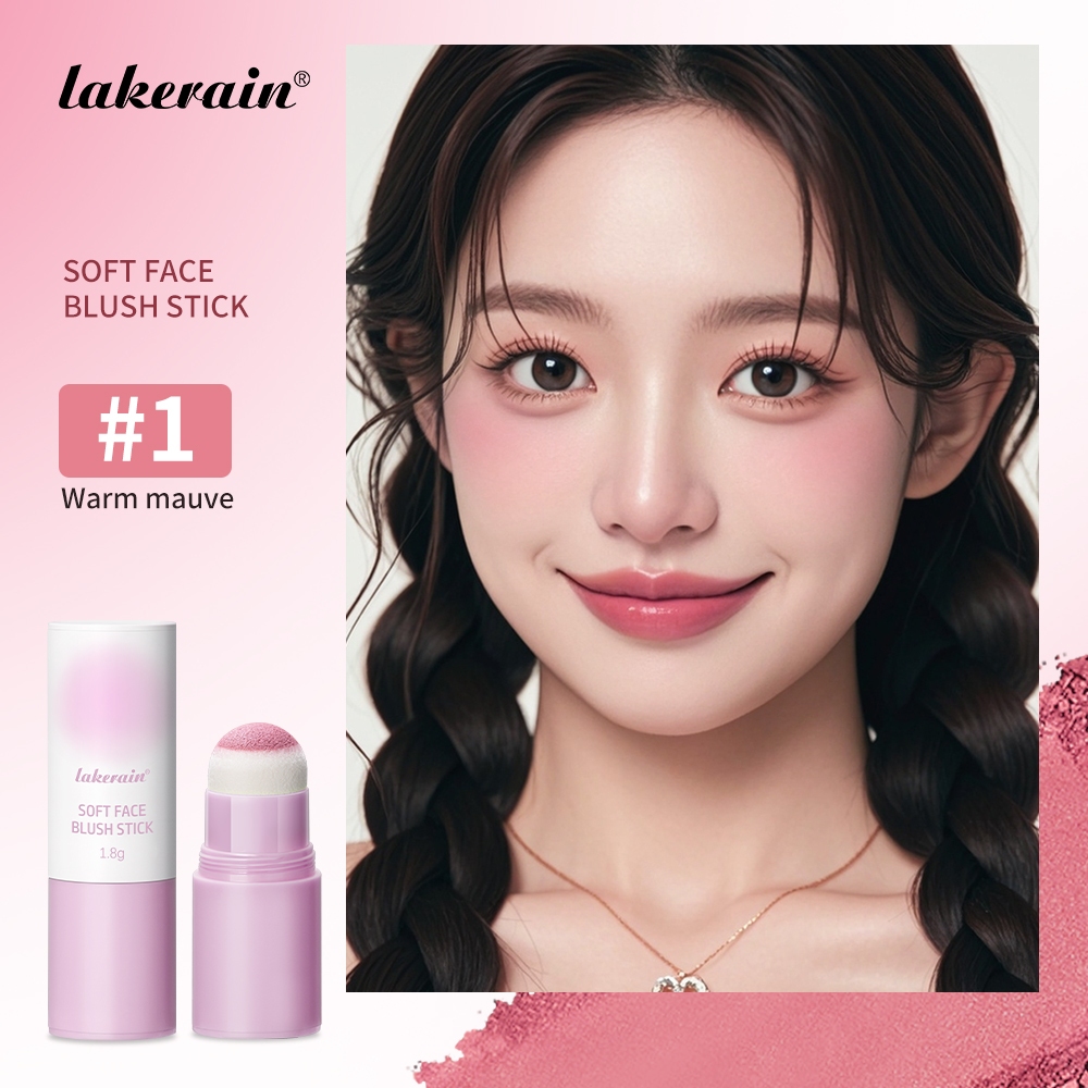 Lakerain 3 Colors Blush Stick Soft Face Blusher Powder Natural Matte ...