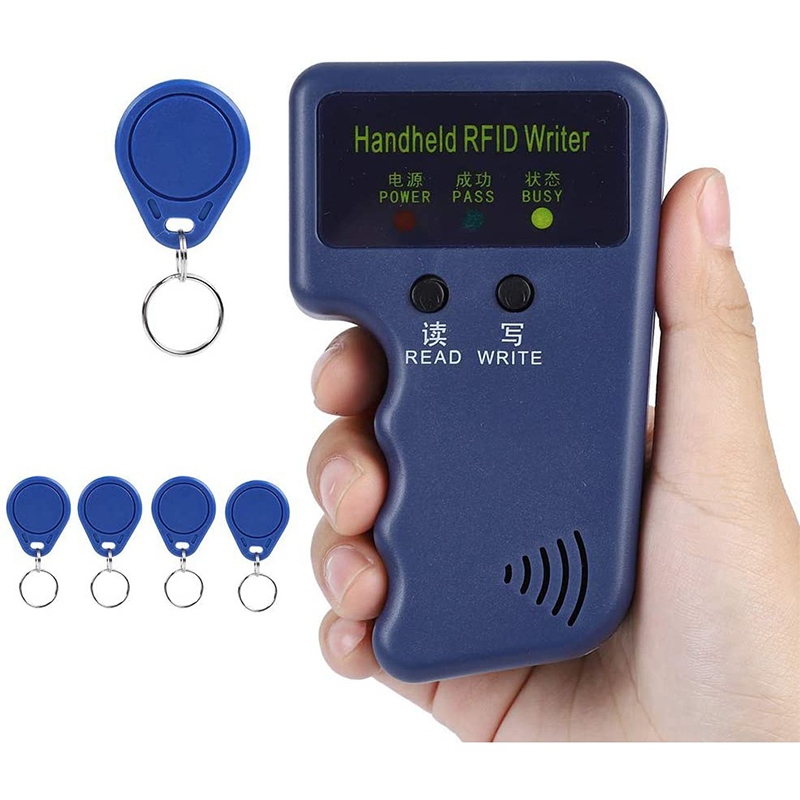 125Khz RFID Reader Writer, Portable Handheld Proximity Key ID Card ...