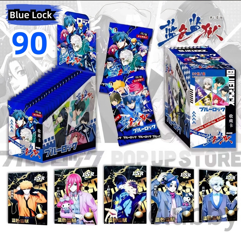 90 Blue Lock Thick Card TCG Nagi Seishiro rare LSR/ER/QR flash kad ...