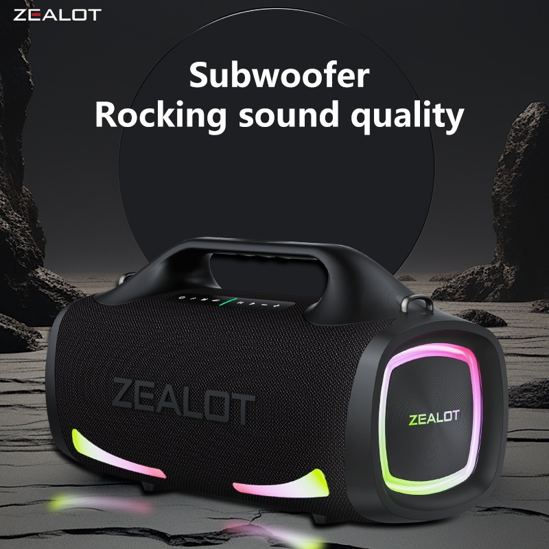 ZEALOT S79 100W IPX6 Waterproof Bluetooth Soundbox 24000mAh 100H ...