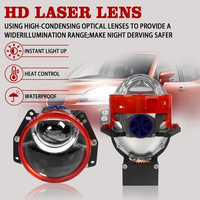 Carolyn 3-inch laser headlights with dual lens LED car headlights ...