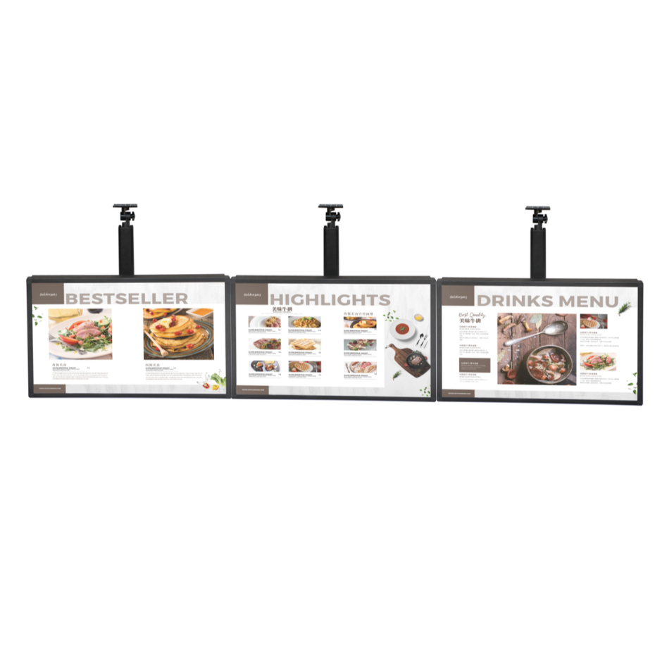 Led poster menu-board-fast-food menu display light box backlit picture ...