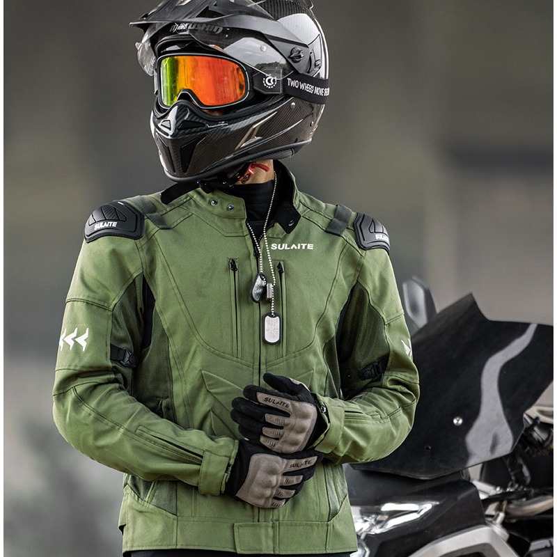 SULAITE Riding Jacket Mesh Riding Bikers Safety Dual Sports Bike ...