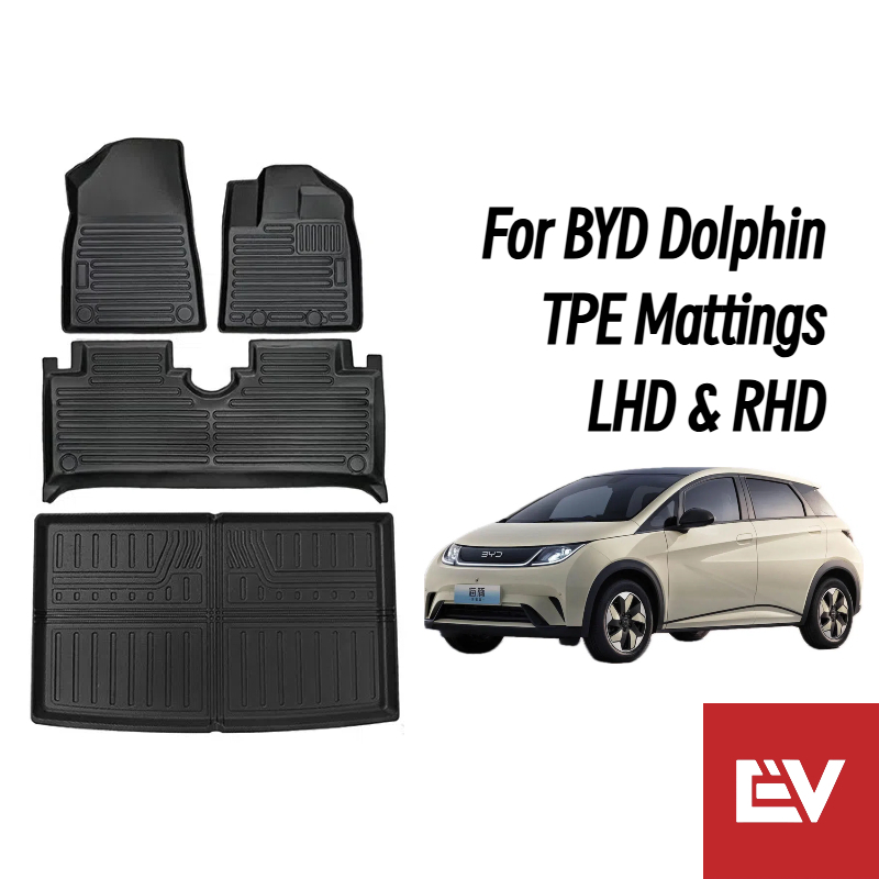 For BYD Dolphin TPE Mattings Collection Floor Mat & Trunk Tray LHD ...