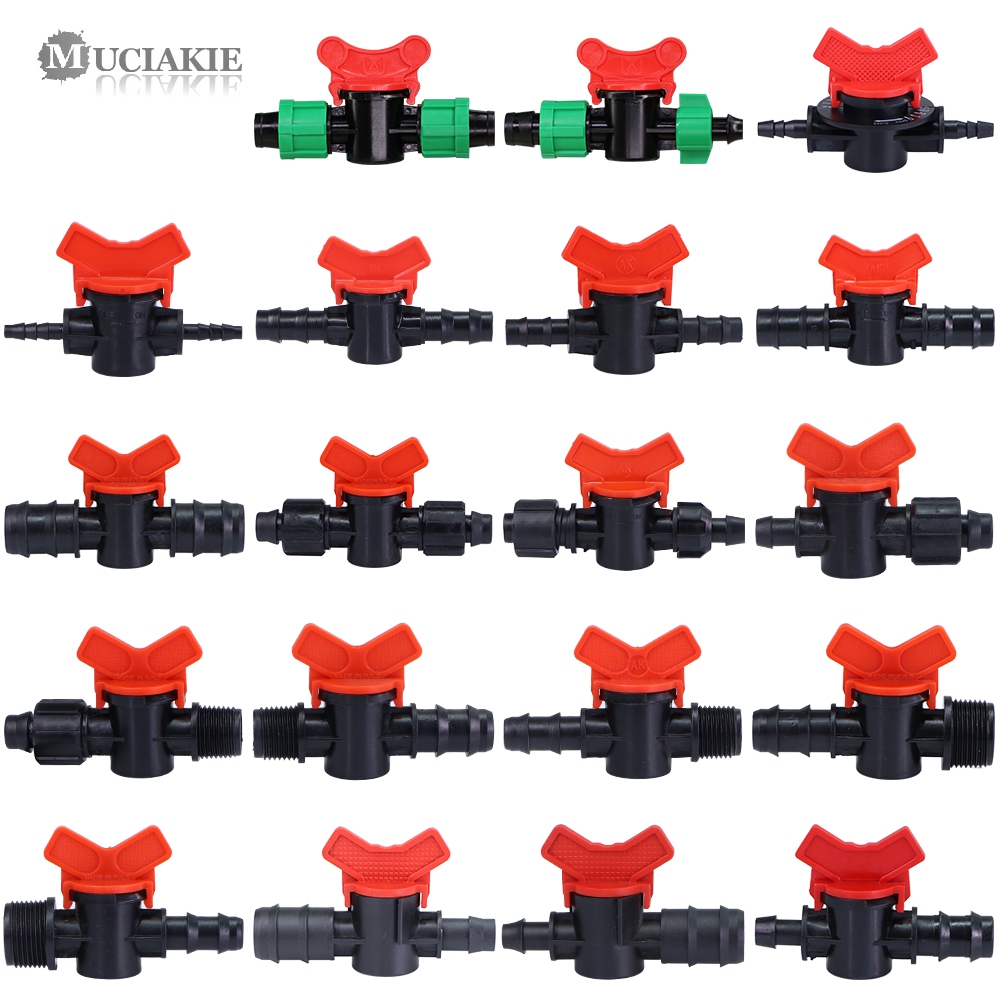 【SYH3】16mm 20mm 25mm PE PVC Hose Barbed Water Control Valve Garden Drip ...