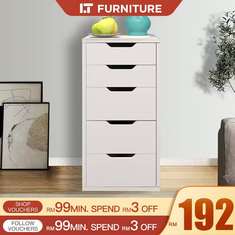 File Organizer Almari Buku File Cabinet 5 Tier Bookshelf with Doors ...