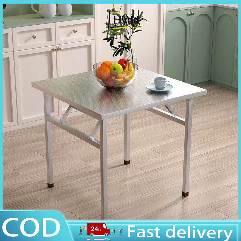 Stainless Steel Table Meja Makan Foldable Table Meja Lipat Banquet ...