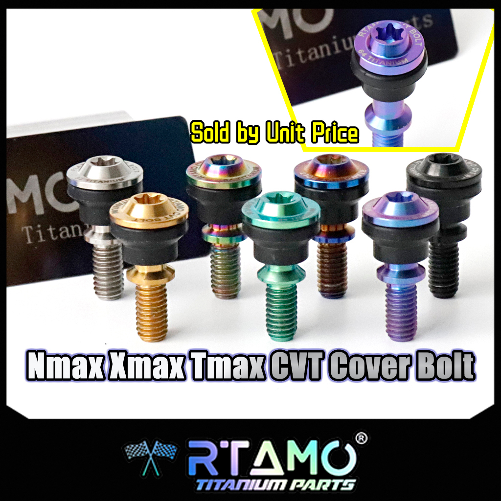 RTAMO Titanium Gr5 CVT Pully Bolt Yamaha Nmax Xmax Tmax CVT Cover Unit ...