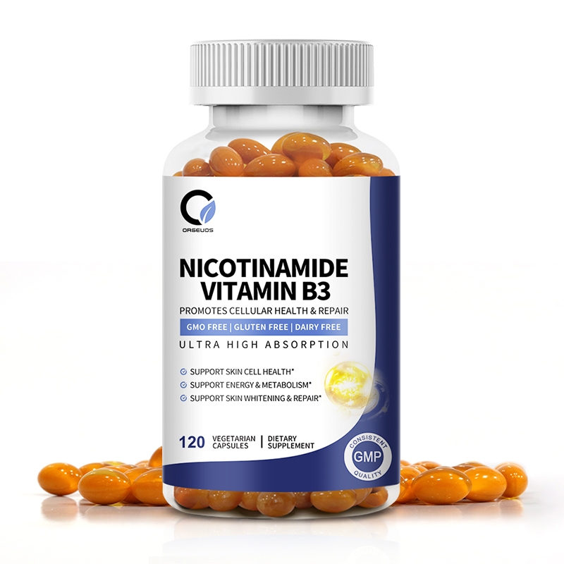 Orgeuos Nicotinamide Capsule 120pcs Vitamin B3 Promotes Cellular Health ...