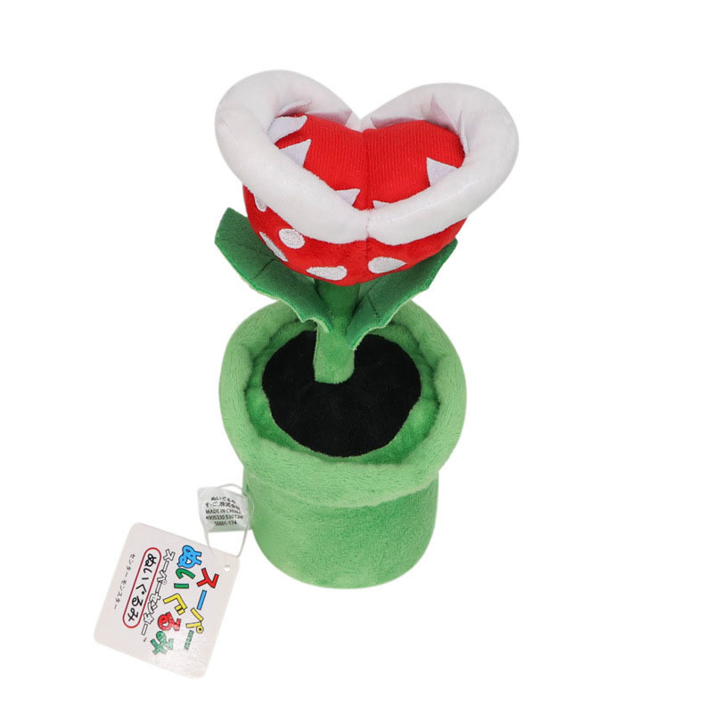 20cm Super Mario Chomper Plush Toy Big Poison Piranha Plant Doll Man ...