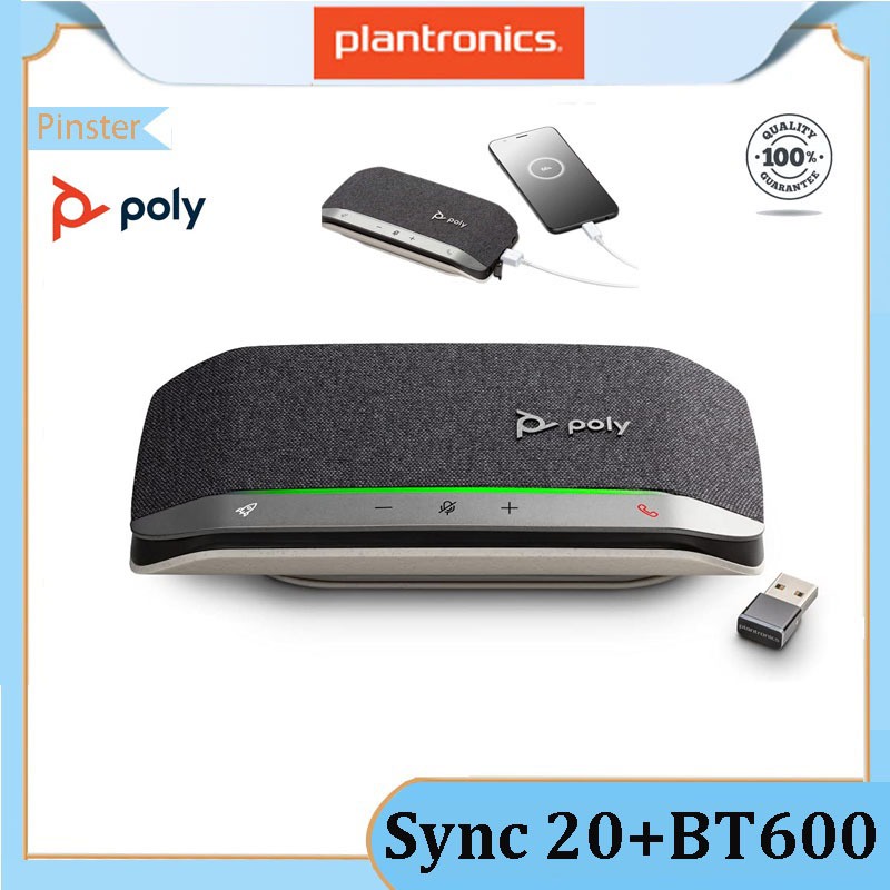 plantronics (Poly) Sync 20+, Microsoft, Smart Conference Speakerphone ...