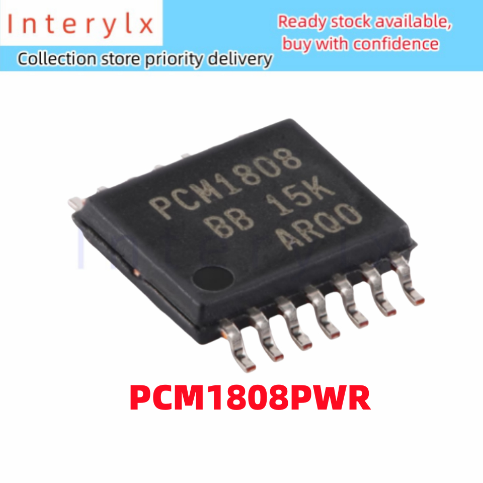 1pcs/lot Original Genuine PCM1808 PCM1808PWR PCM1808PW TSSOP-14 99dB ...