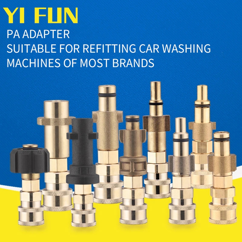 Adapter For High Pressure Washer Machine Quick Connector 1/4" to Spray ...