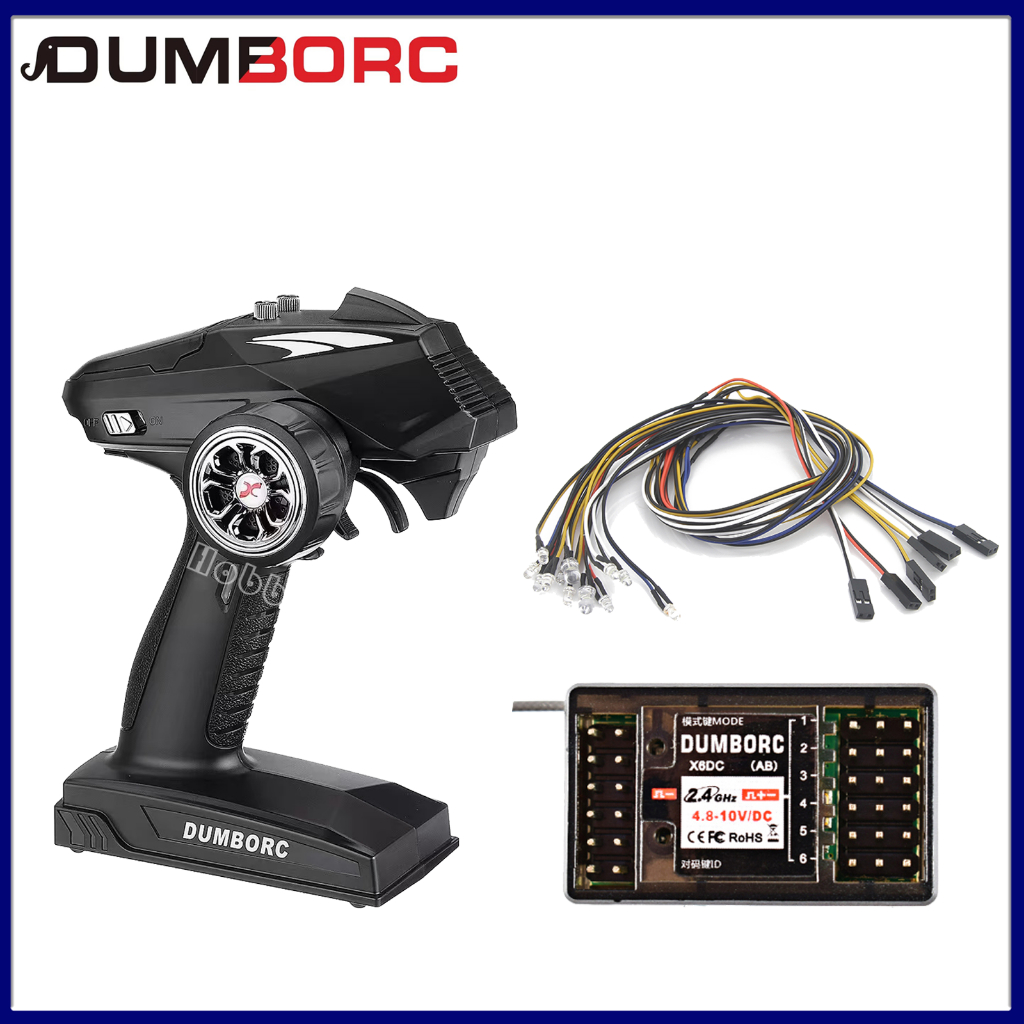 DUMBORC X6 6CH Transmitter Remote Control 2.4G RC Radio Controller With ...