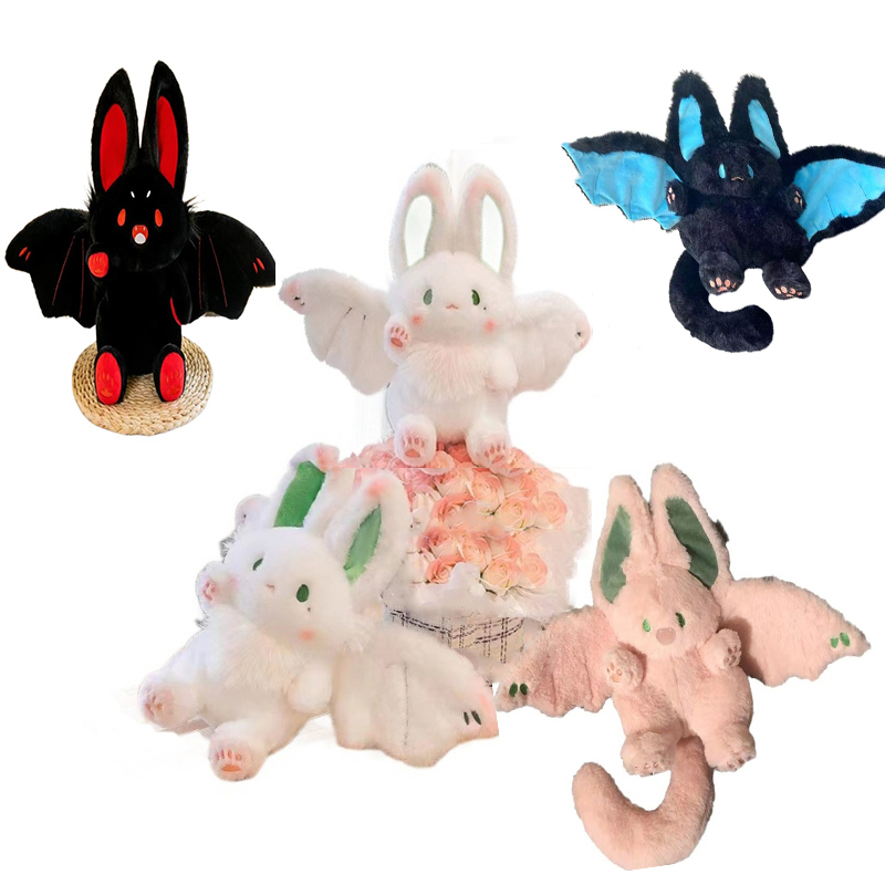 35/45cm Flying Big Bat Rabbit Plush Toy Big White Rabbit Doll ...