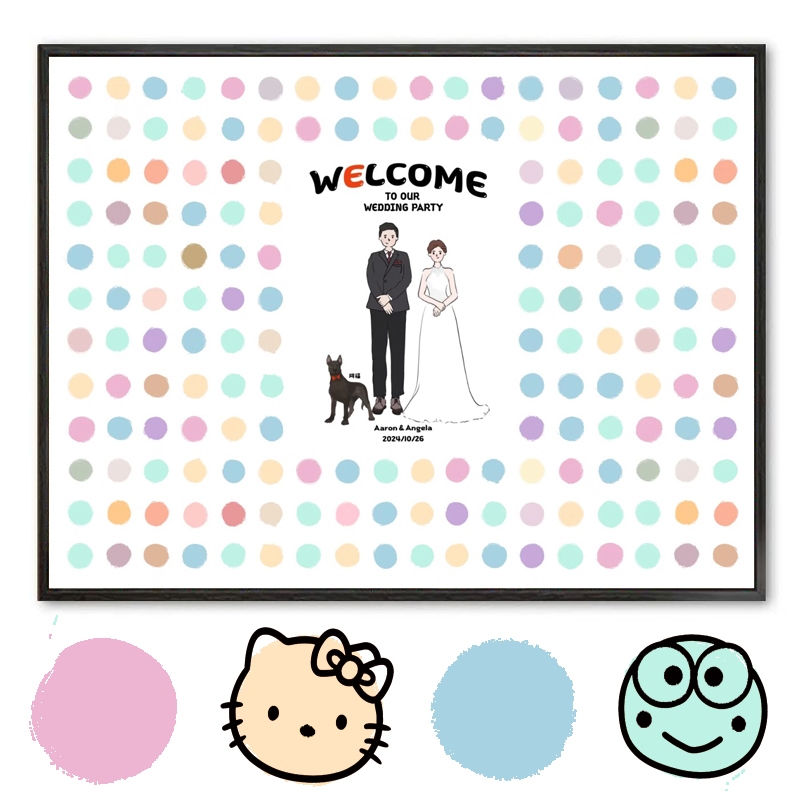Smiley Face Sign-In Board-Message Book Customization, Party Opening ...