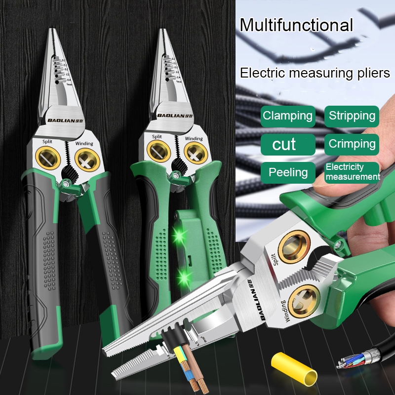 8-in-1 multi-function Wire Stripper Electric Measuring Wire Cutting ...