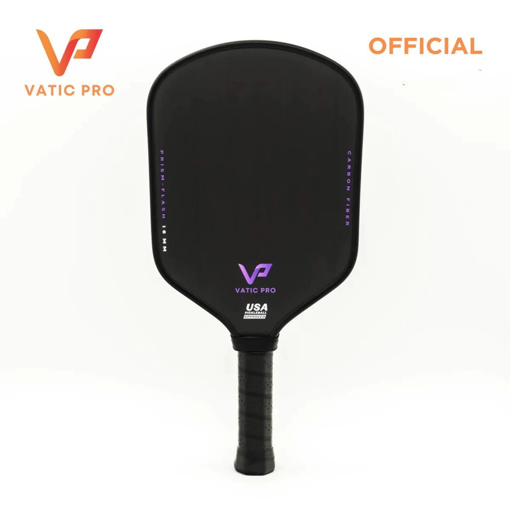 Vatic Pro Prism Flash Pickleball Paddle Carbon Fibre 16mm Includes ...