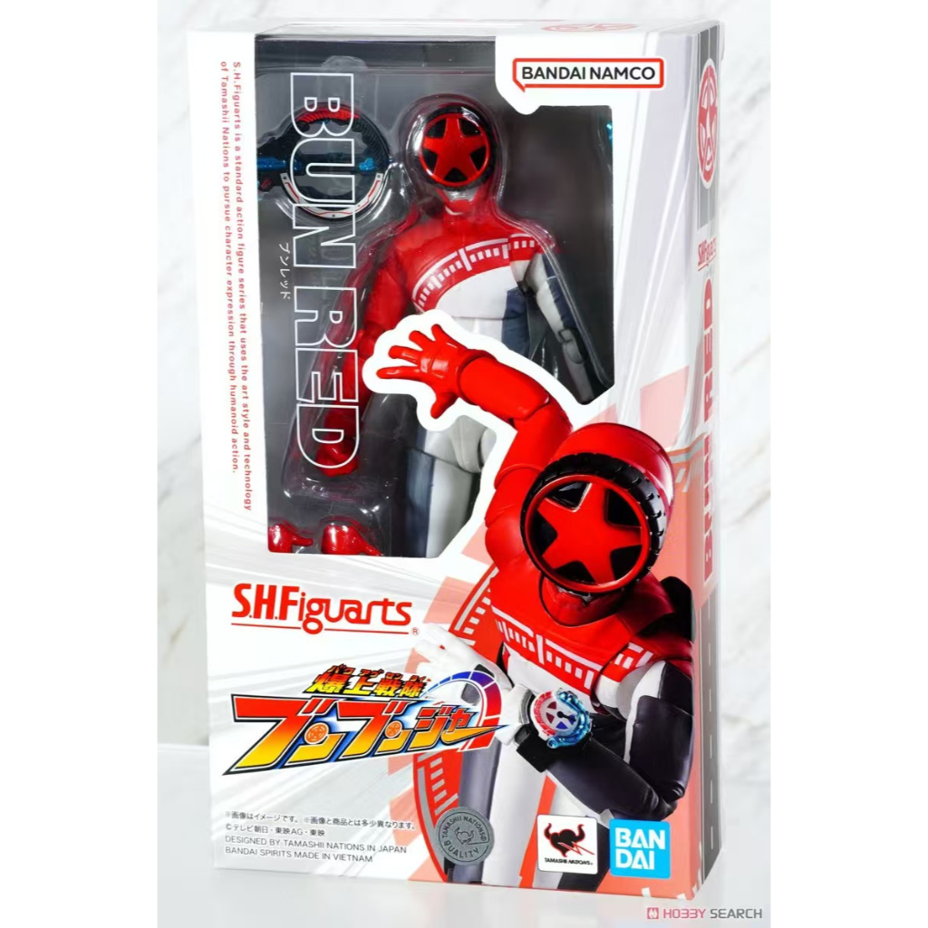 【READY STOCK】BANDAI SHF Bakuage Sentai Boonboomger BUN RED model ...