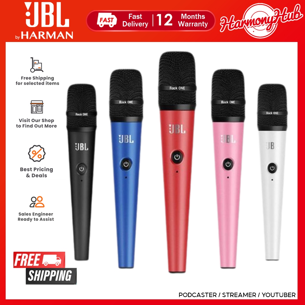 JBL Rock ONE Rechargeable Portable UHF Wireless Microphone | Shopee ...