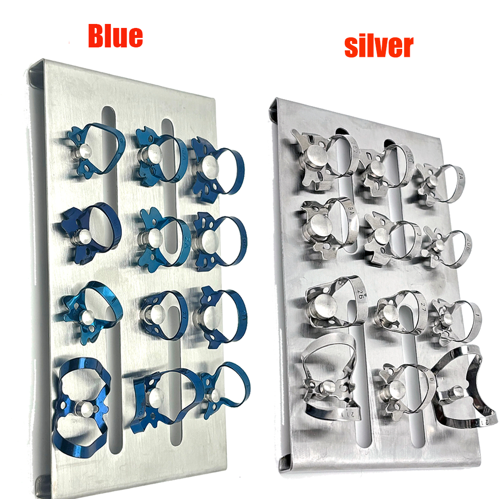 12Pc/Set Dental Endodontic Rubber Dam Clamps Restorative Clips Dam ...