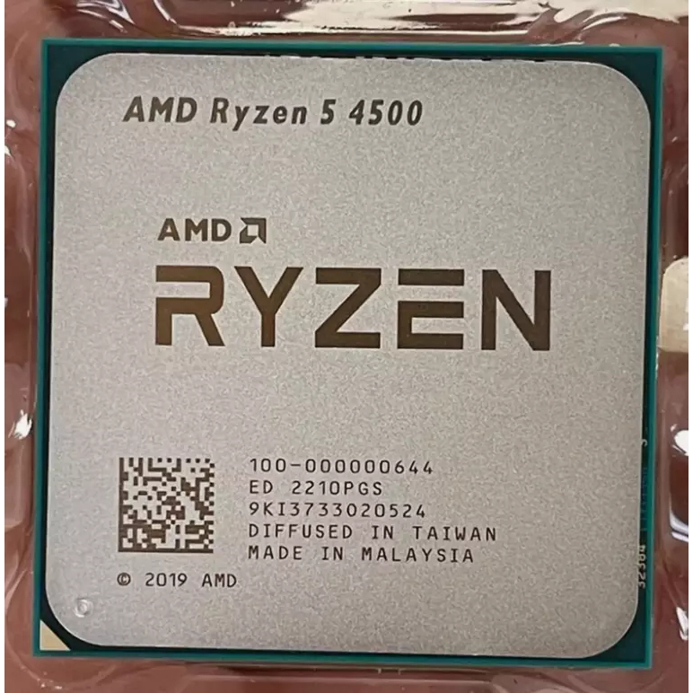 CPU Ryzen 5 4500 Desktop Processor R5 Socket AM4 100-000000644 Six-Core ...