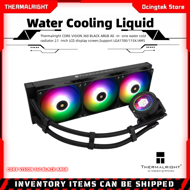 Thermalright CORE VISION 360 BLACK ARGB All -in -one water cold ...