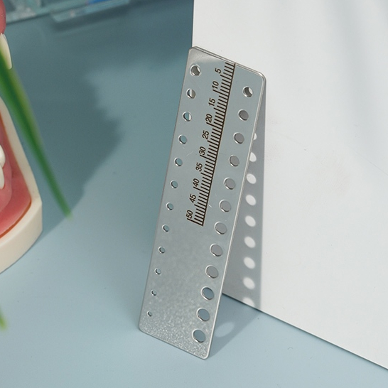 Dental Stainless Steel Ruler Length Measurement Ruler Stainless Steel ...