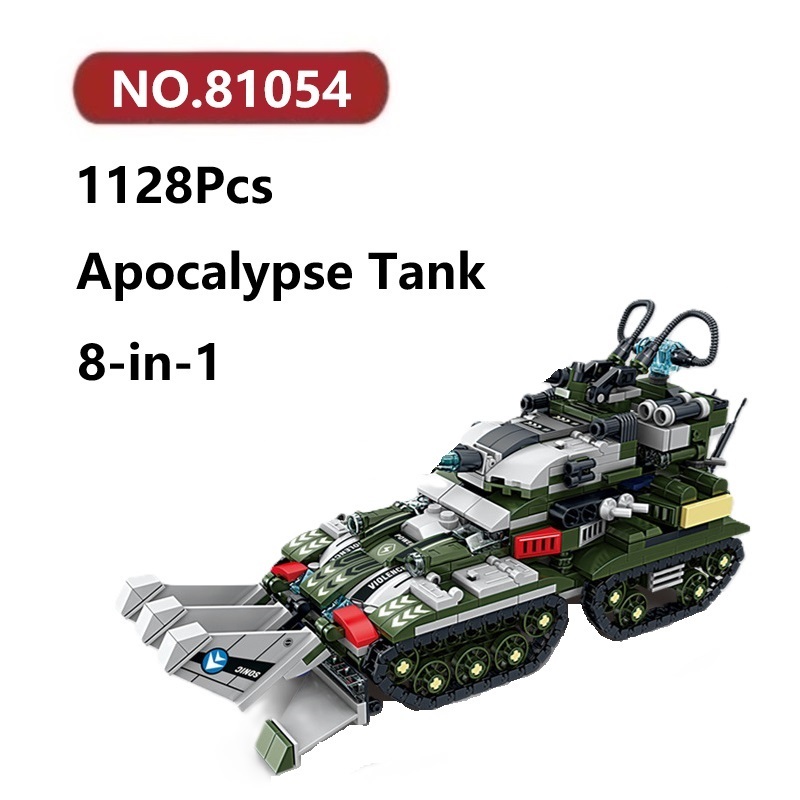 Apocalypse Tank Red Alert Building Blocks 1128 Pcs KAZI Tank Bricks Toy ...
