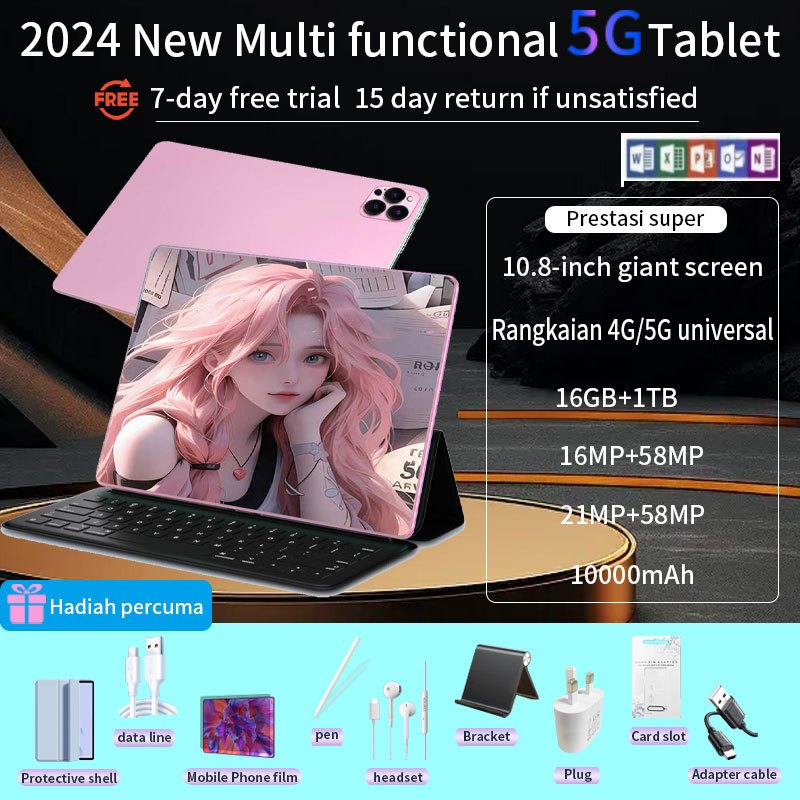New tablet Galaxy Tab X95pro Tablet 10.8-inch 16GB+512GB Smart Tablet ...