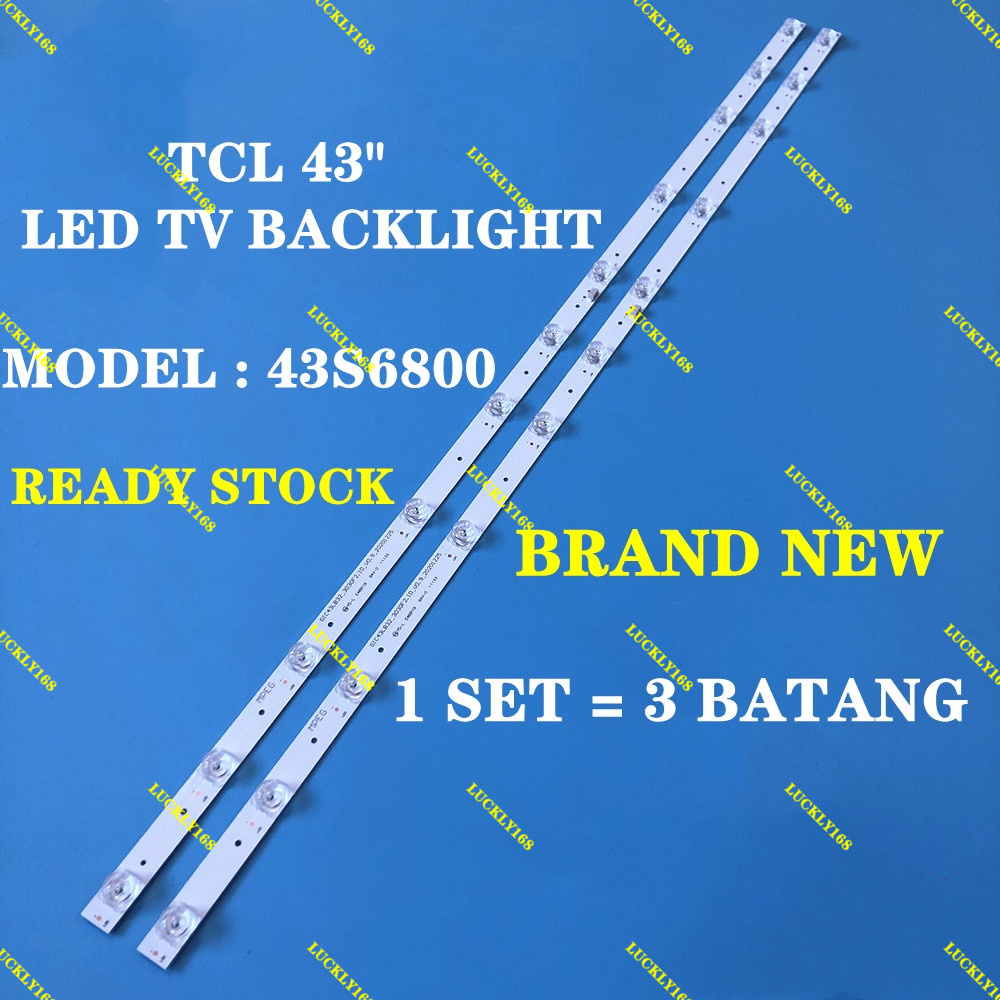 43S421 43S423 43S6800 43S6500 43P8 43P65 43A8 TCL 43 INCH LED TV ...