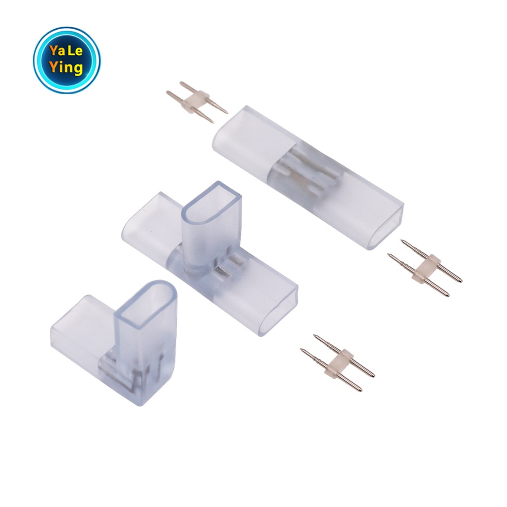 2 pin I L T Shape Corner Connector for 110V 220V 8x16MM Single Color ...