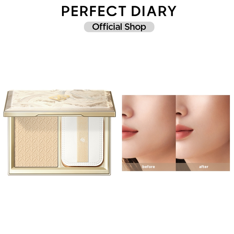 Perfect Diary Silky Featherweight Compact Powder Oil Control Setting ...